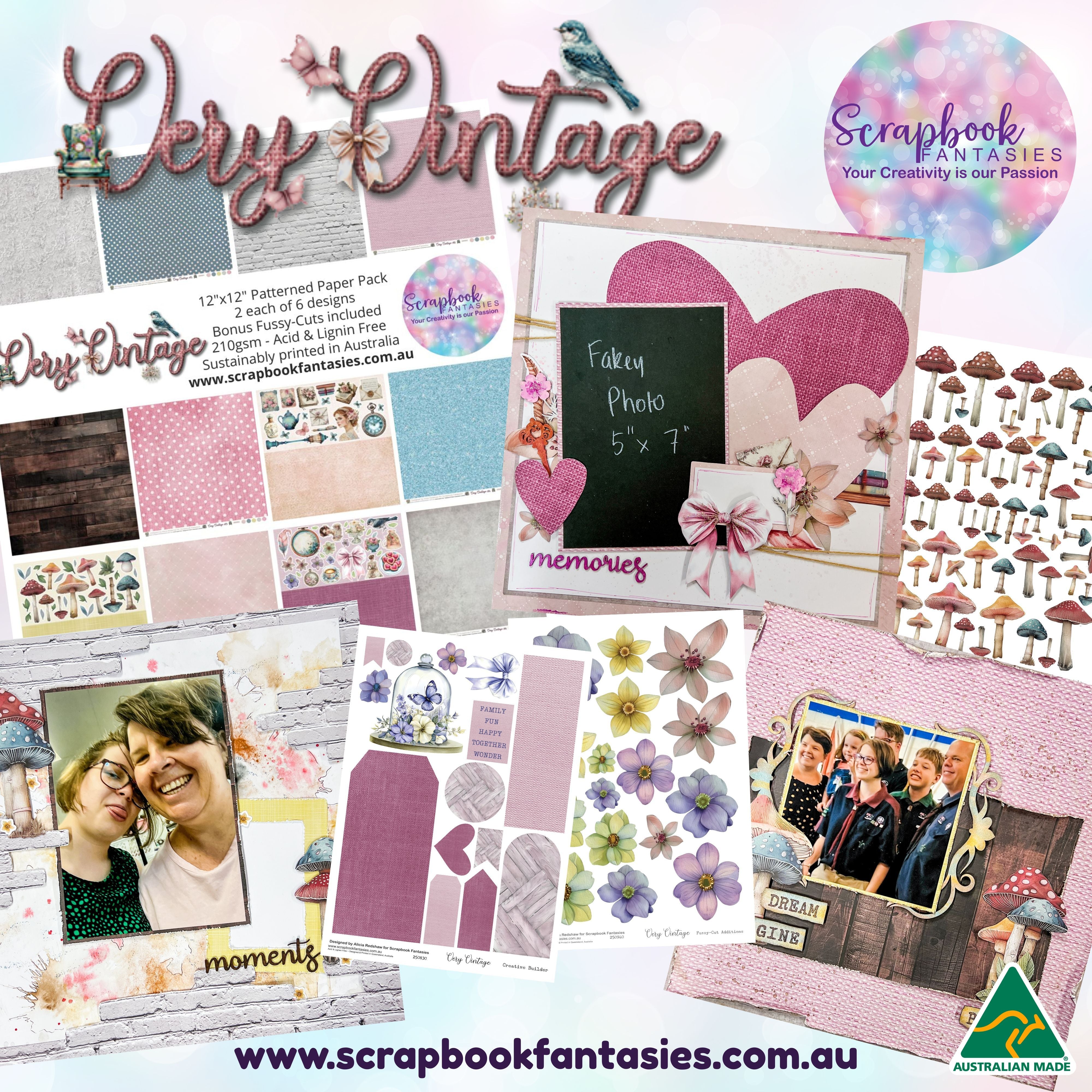 Very Vintage Scrapbooking & Papercrafting Collection – Scrapbook Fantasies