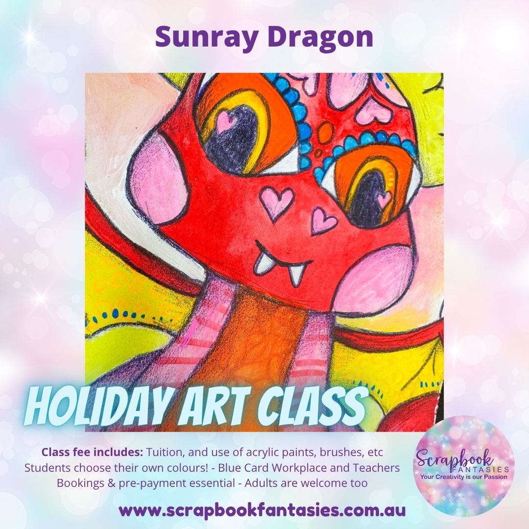 School Holiday Art Class - Sunray Dragon Painting Class - Monday 7 Jul ...