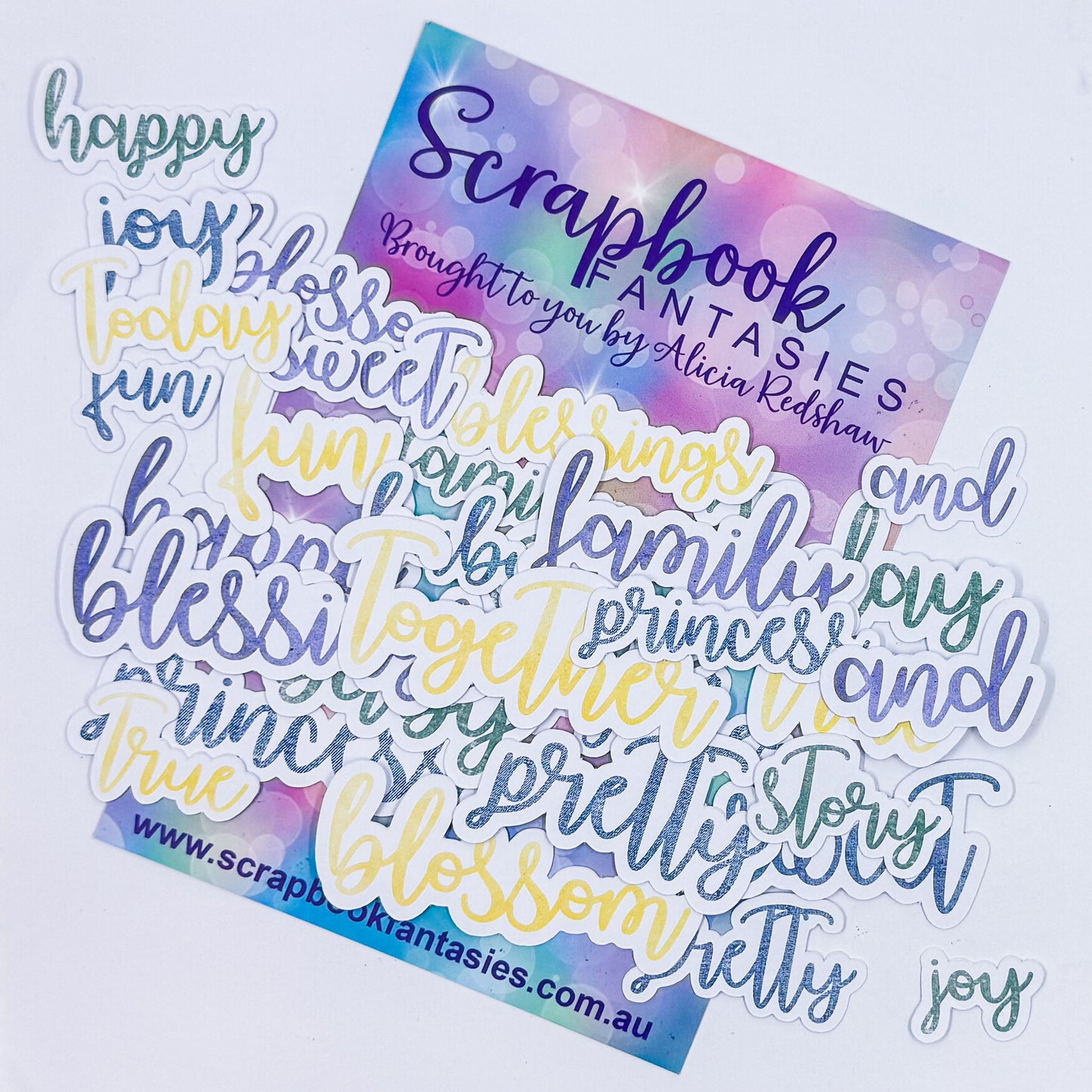 Western Girl Colour-Cuts - Sweet Words (30 pieces) 20713 – Scrapbook ...