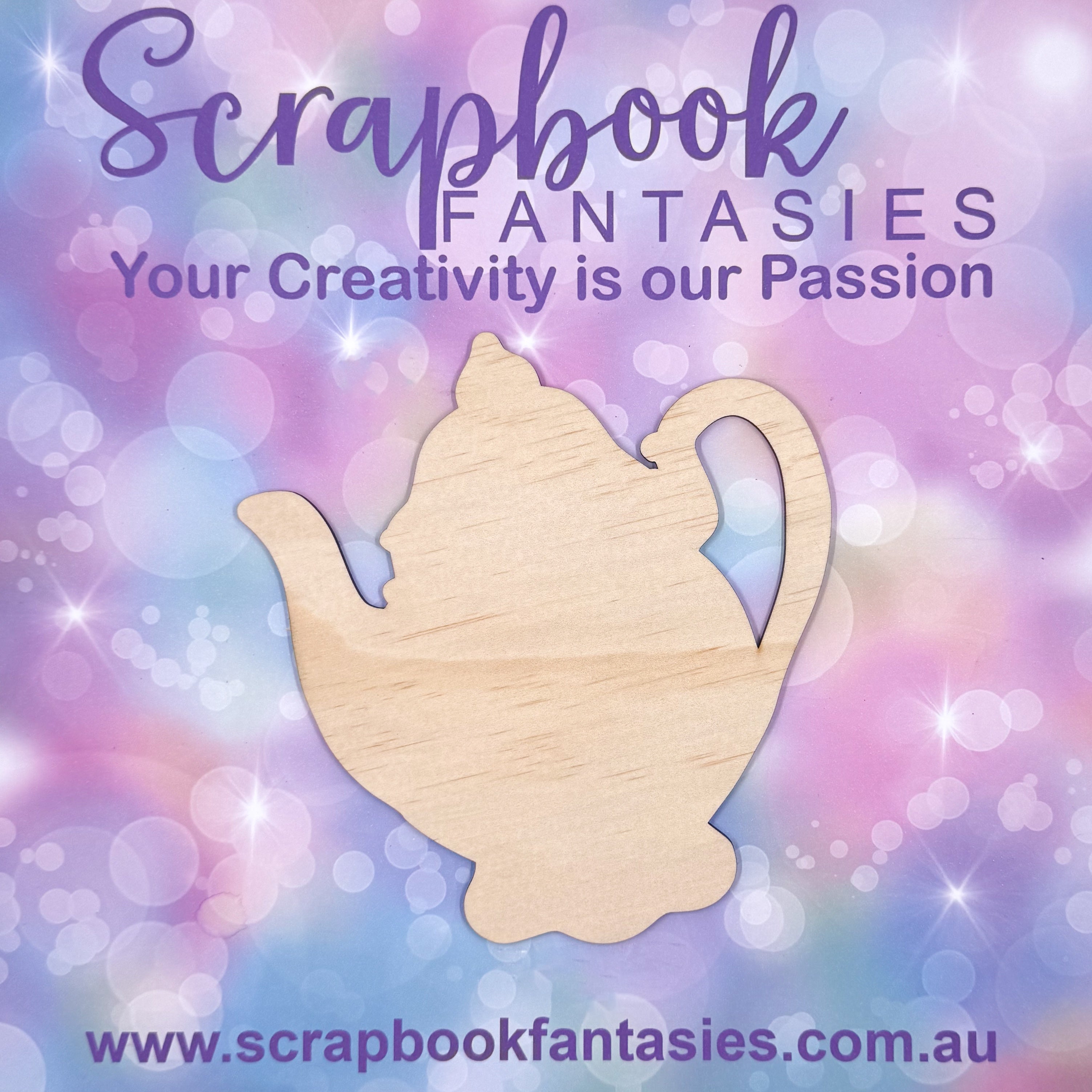 Ready-to-Decorate Medium Wooden Shape - Teapot 6"x6.5" 20389 ...