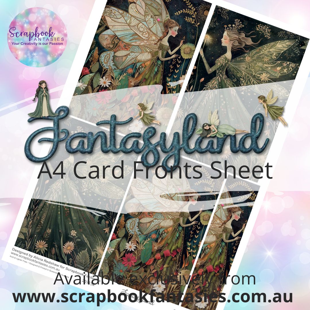 Fantasyland A4 Card Fronts Sheet - Cards 1 259152 – Scrapbook Fantasies