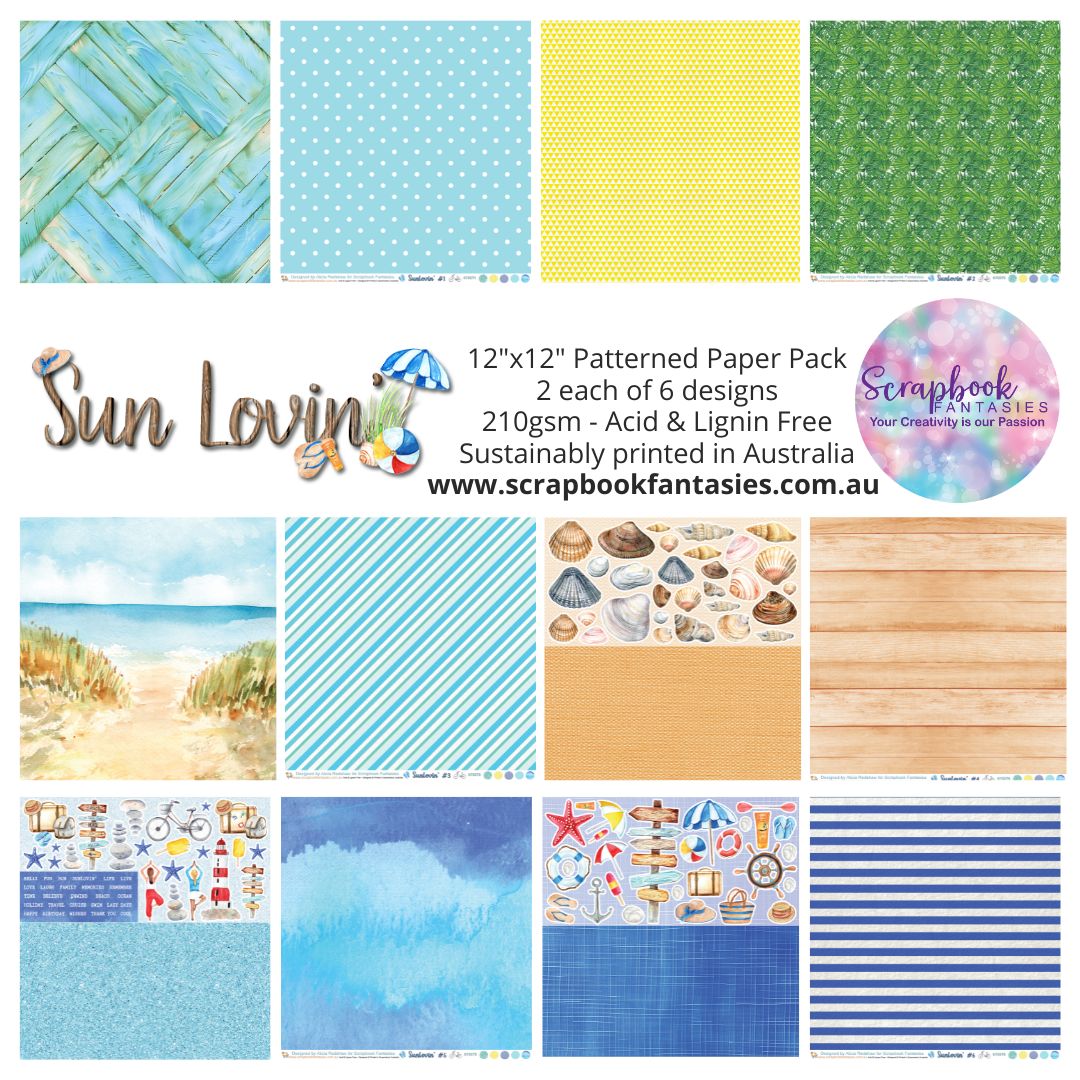 Sunlovin' 12x12 Double-Sided Patterned Paper Pack - 675270 – Scrapbook ...