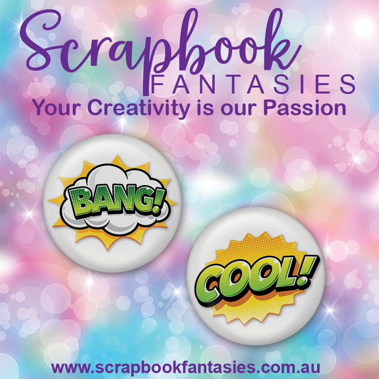 Grunge Street Flair Buttons [1"] - Bang Cool Action Words (2 pieces) D ...