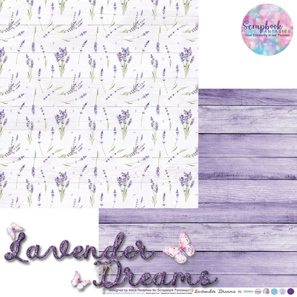Lavender Dreams 12x12 Double-Sided Patterned Paper 4 - 532404 ...